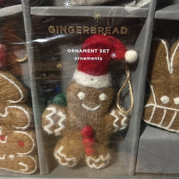Pottery Barn | Holiday | Pottery Barn Gingerbread Felt Ornaments Set Of ...